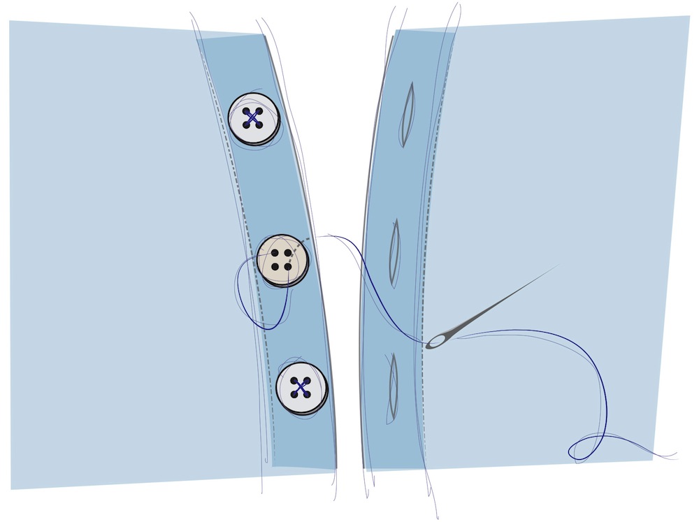 How to Sew a Button